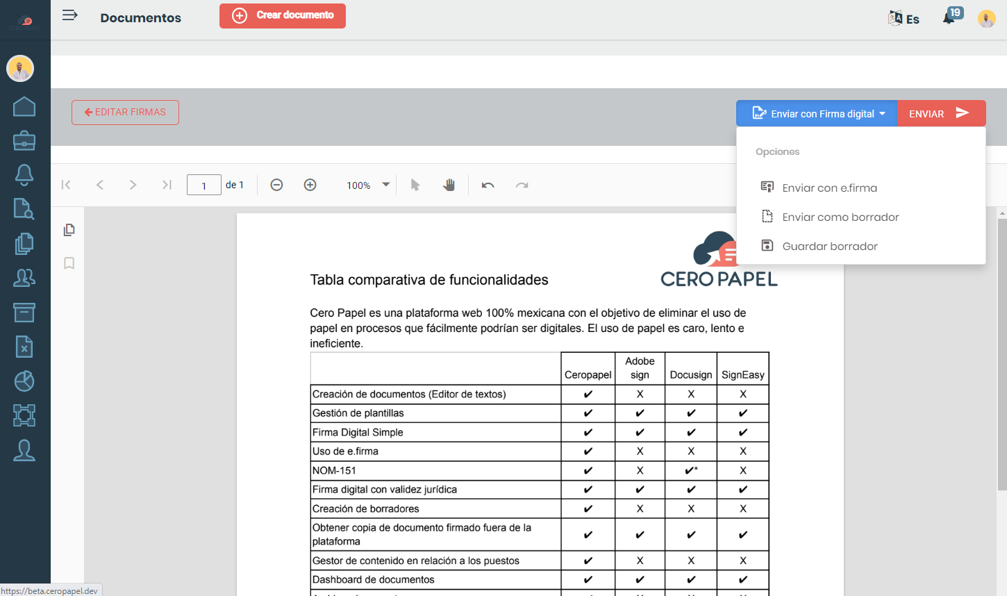 Envía y firma documentos con la nueva versión de Cero Papel